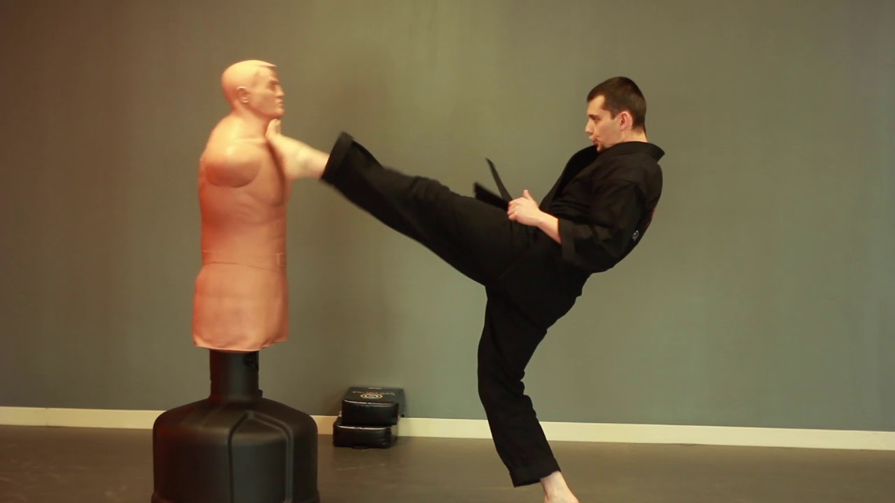 We are going over 3 lower body strikes. Forward knee, Front snap kick ...