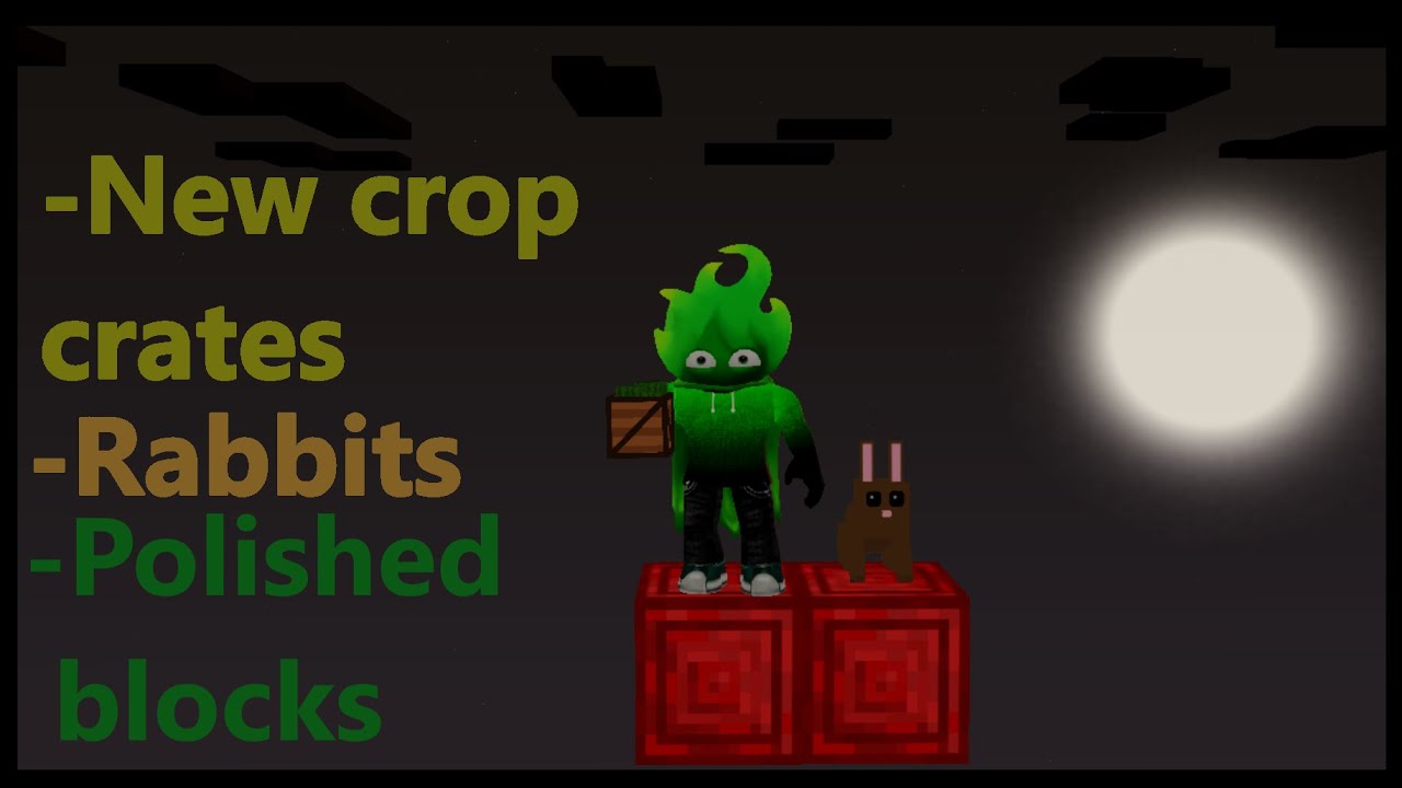 Crop crates, rabbits and polished blocks update | Roblox Islands - YouTube