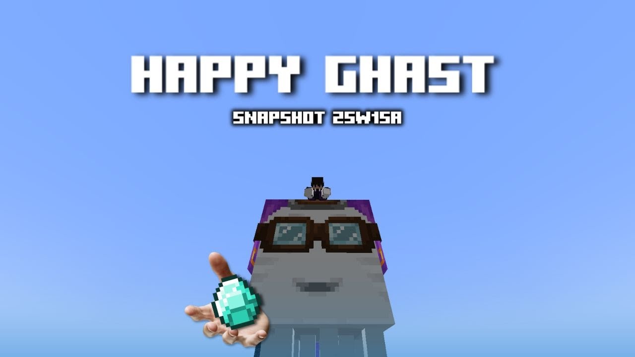 El Happy Ghast llego a Minecraft Java! - Snapshot 25w15a - YouTube
