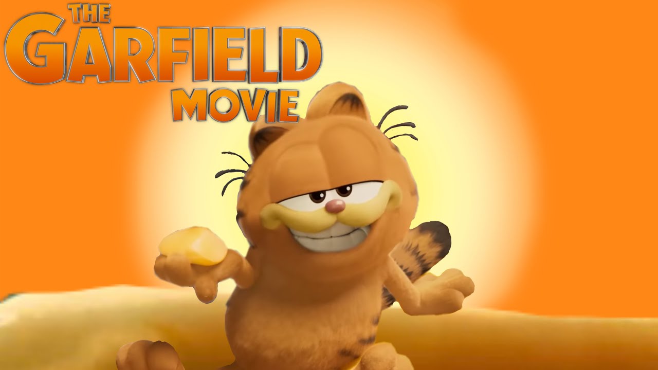 Garfield riding a cheese grater | GARFIELD MOVIE CLIP 2024 - YouTube