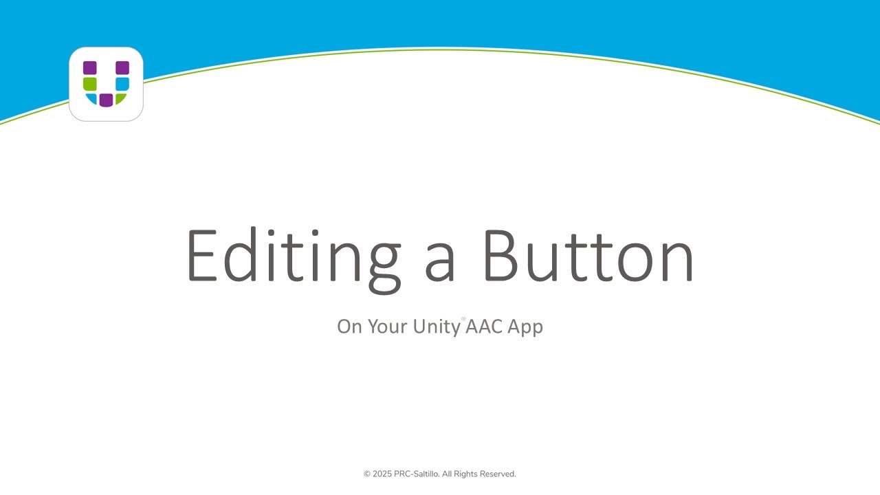 How To | Edit a Button on Your Unity AAC App - YouTube