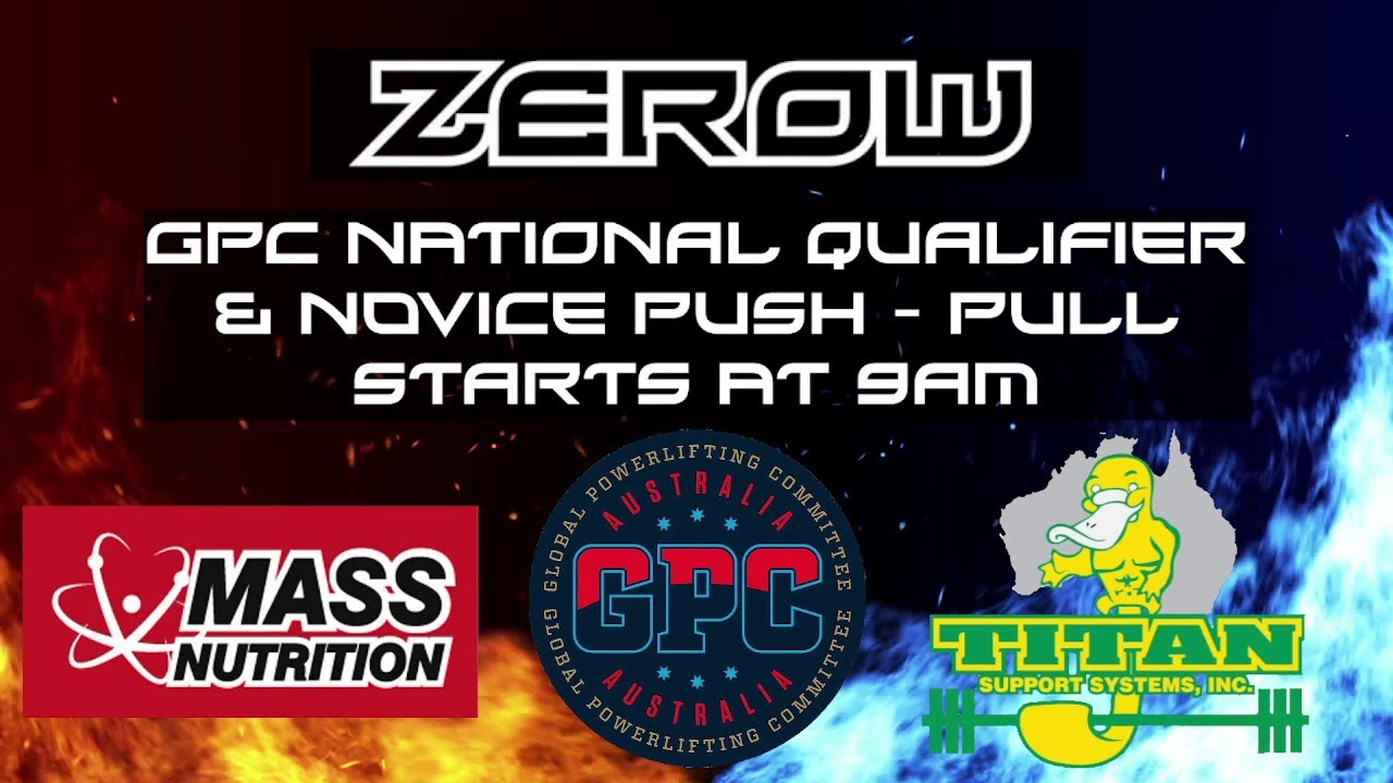 GPC National Qualifier Powerlifting Competition & Novice Push-Pull ...