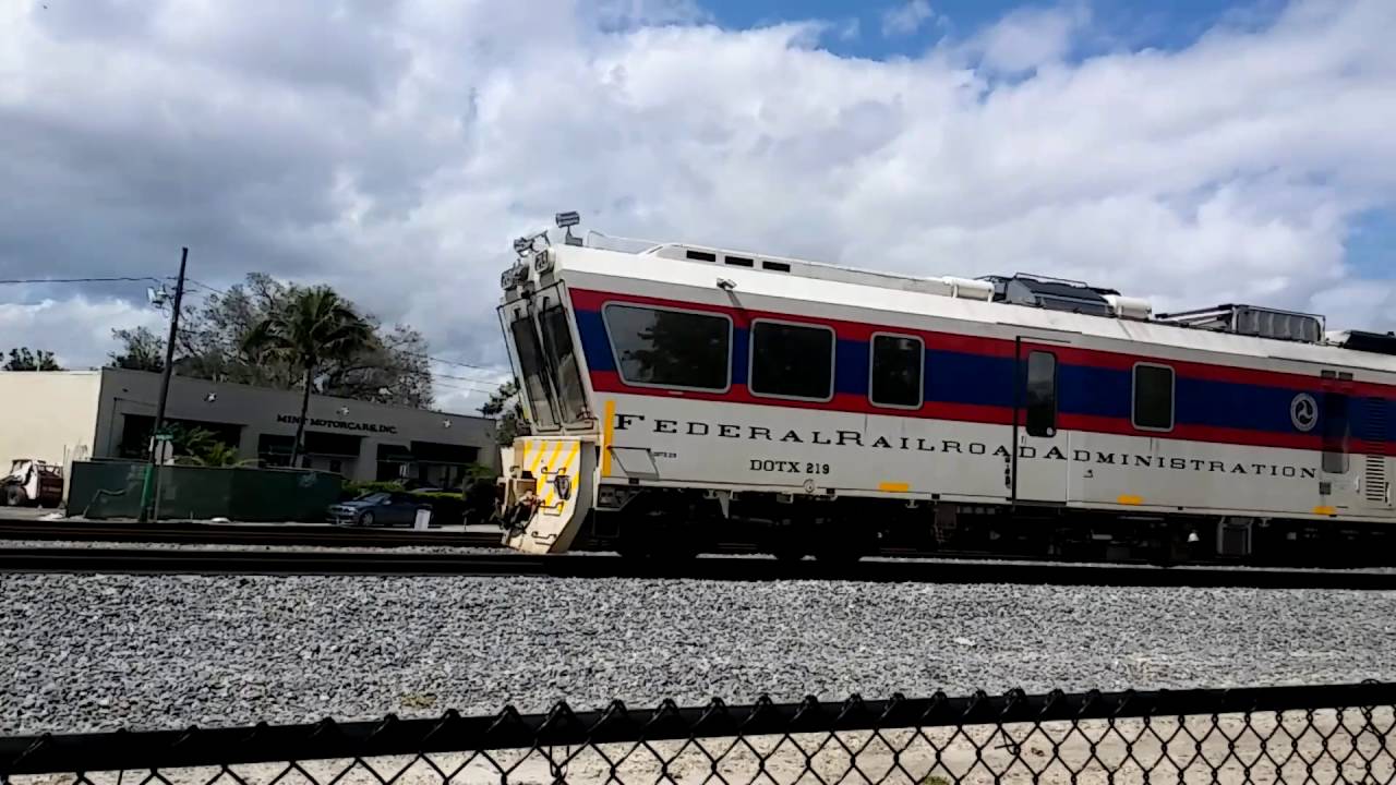 FRA Track Inspection of FEC Tracks for Brightline Train (3.1.16) - YouTube