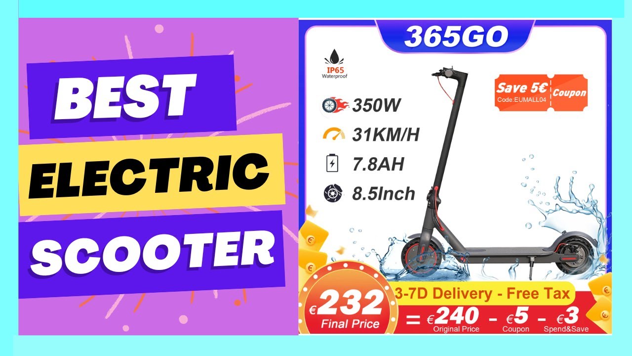 365GO Electric Scooter 350W Skateboard - YouTube