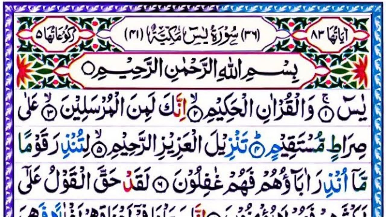 surah Yasin l Yasin Sharif l episode 06 by abdur seikh Rahman - YouTube