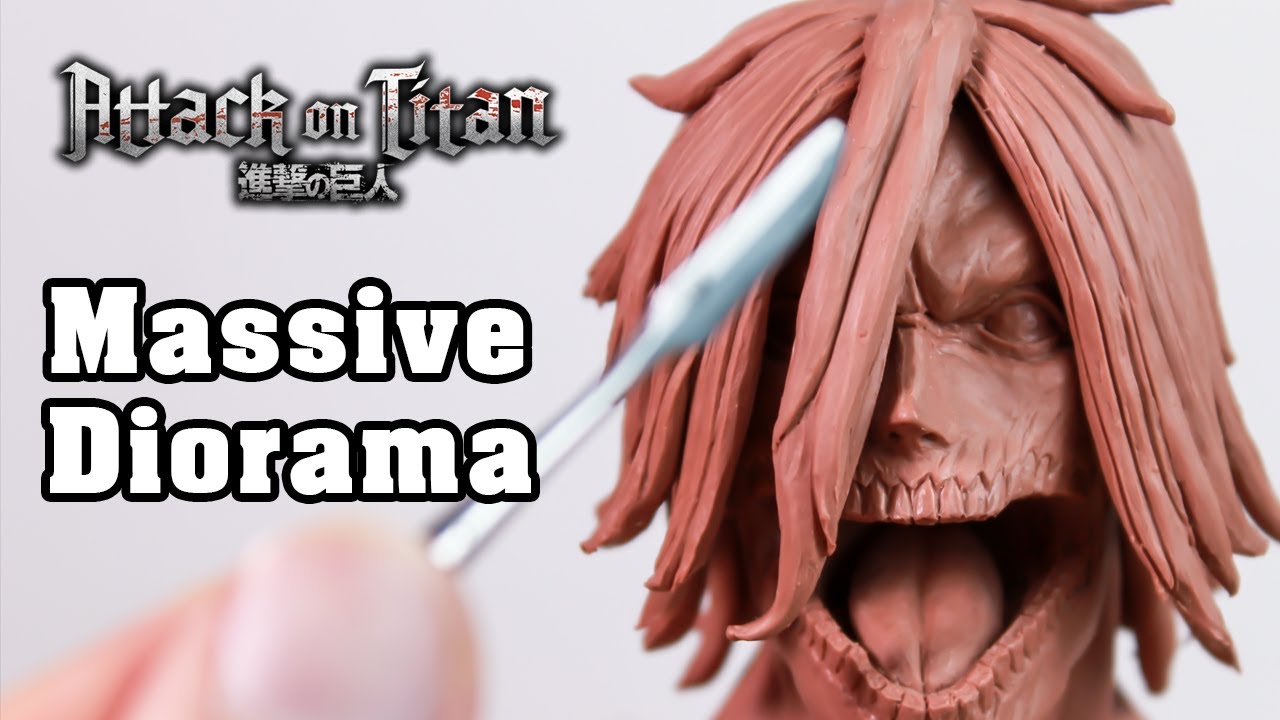 Sculpting Eren Titan in Plastiline clay | Attack on Titan (short ...