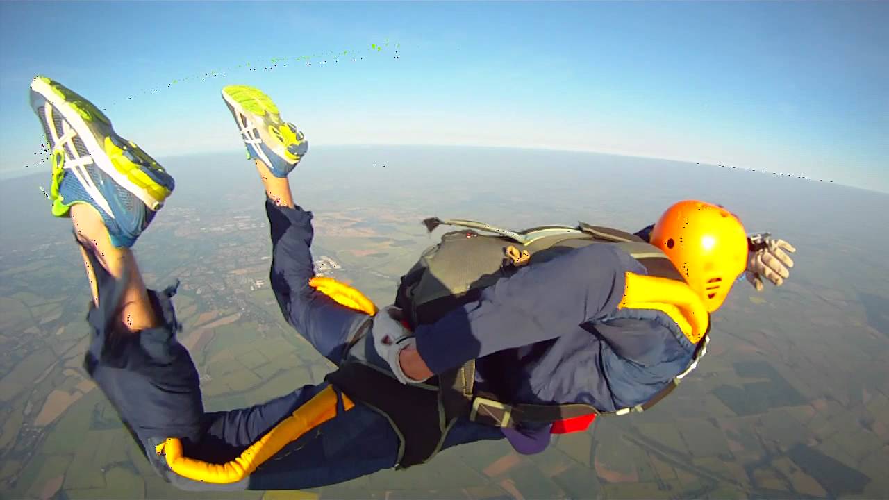 Skydive AFF Level 5 @ Sibson airfield - YouTube