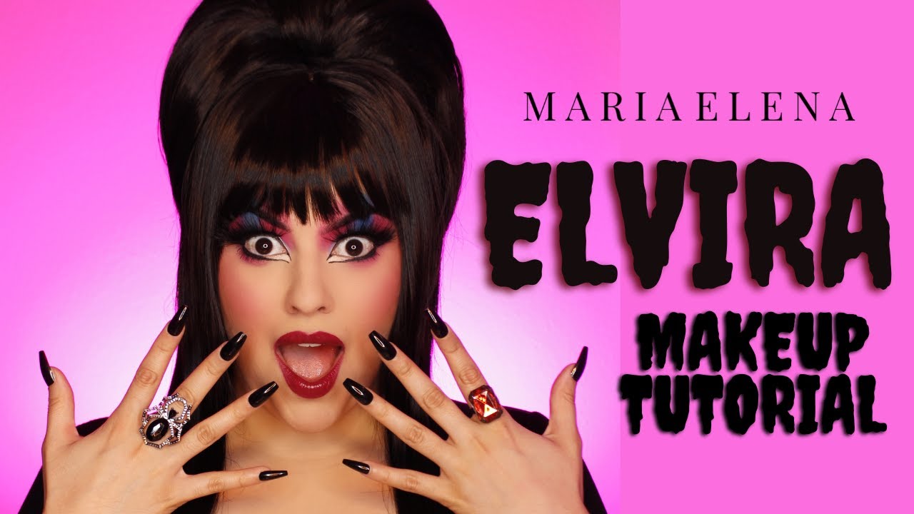 Elvira Mistress of the Dark Halloween Makeup Tutorial - YouTube