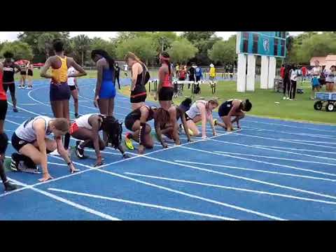 Kezia Brown 100m 2nd place(All Black) - YouTube