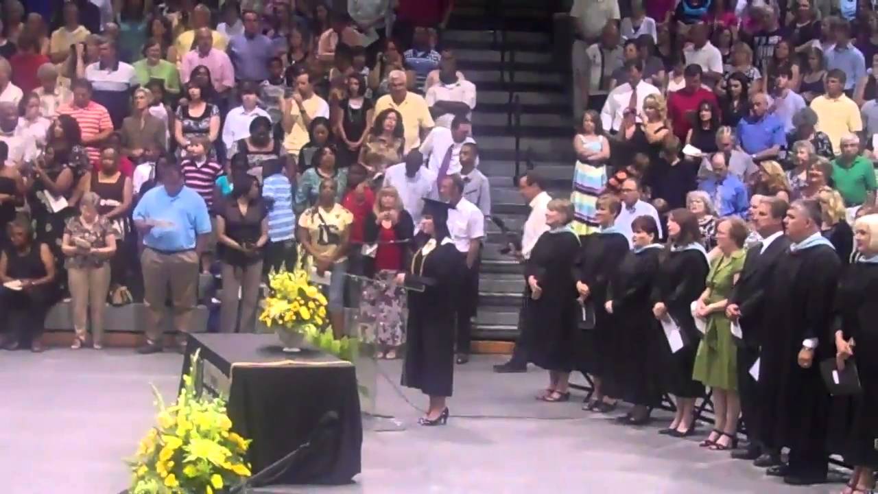 AmBer Starkey Scottsboro High School Graduation 2010 Singing the Alma ...