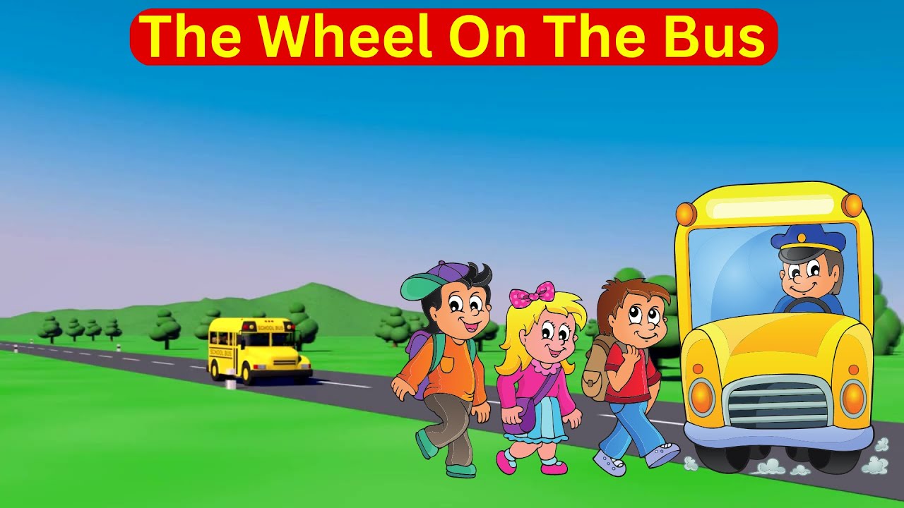 The Wheels on the Bus Animated Video for Toddlers and Preschoolers ...