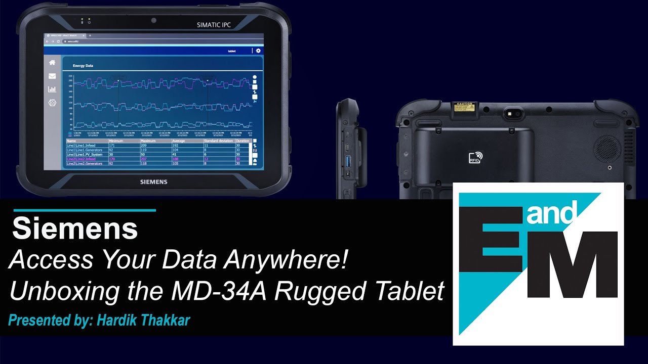 Siemens | Access Your Data Anywhere! Unboxing the MD-34A Rugged Tablet ...