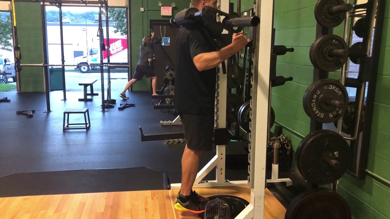 Double leg calf raise off step - YouTube