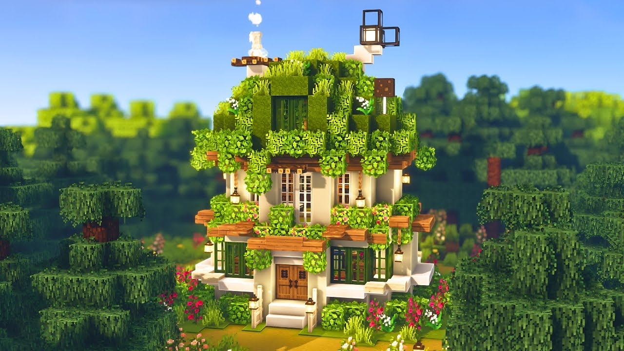 Minecraft 🌿 Overgrown Observatory Tutorial | Mizuno's 16 Craft Resource ...