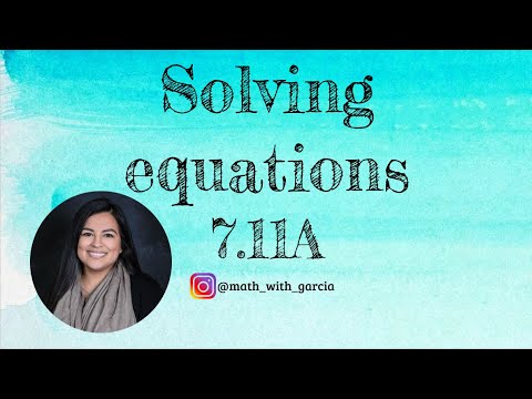 7.11A Solving 2-step equations - YouTube