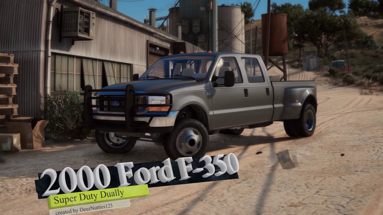 00' Ford F 350 Super Duty Dually | GTA V PC MODS - YouTube