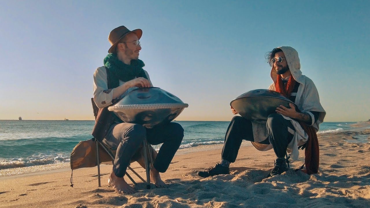 Zitrovision & Jacob Whitt | Sunrise Beach Music Jam by Handpan Duo ...