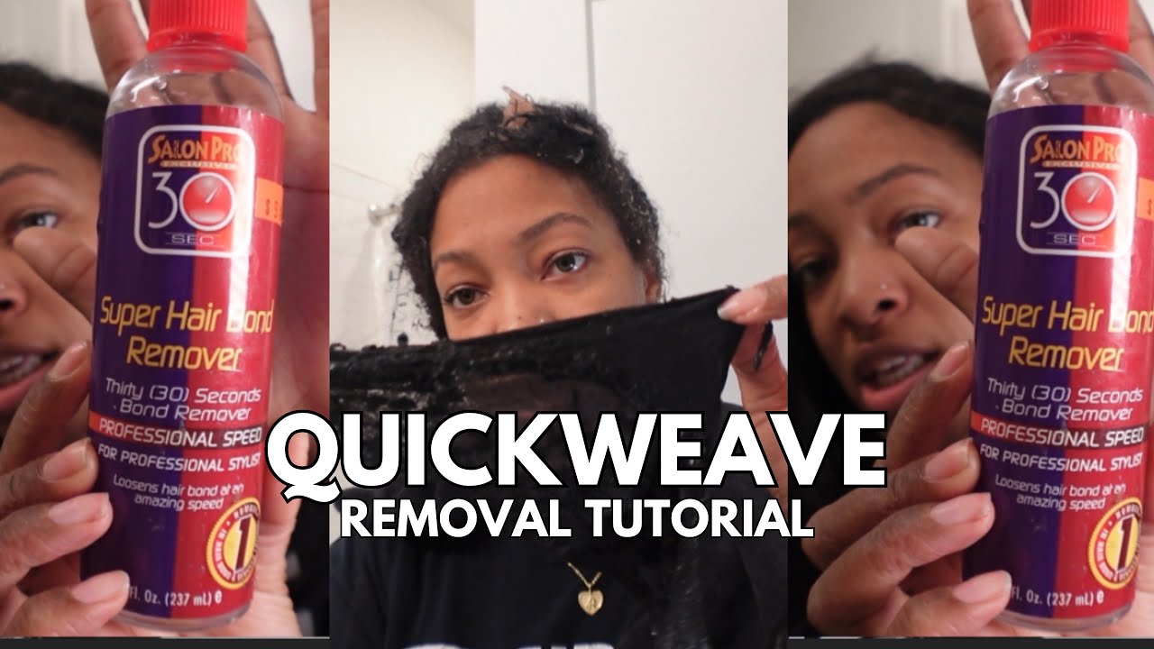 Easy Quick Weave Removal Tutorial | How to SAFY & effectively remove a ...