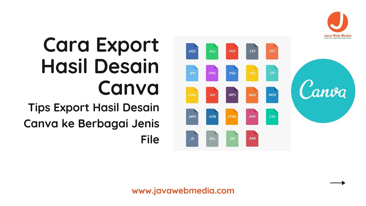 Cara Export Hasil Desain Canva ke Berbagai File - YouTube
