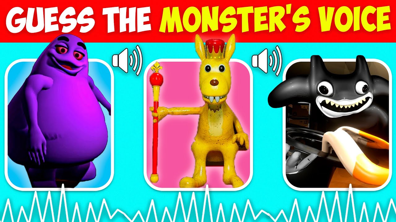 GUESS THE MONSTER'S VOICE | Garten of banban 4 | Mr Grimm, Grimace ...