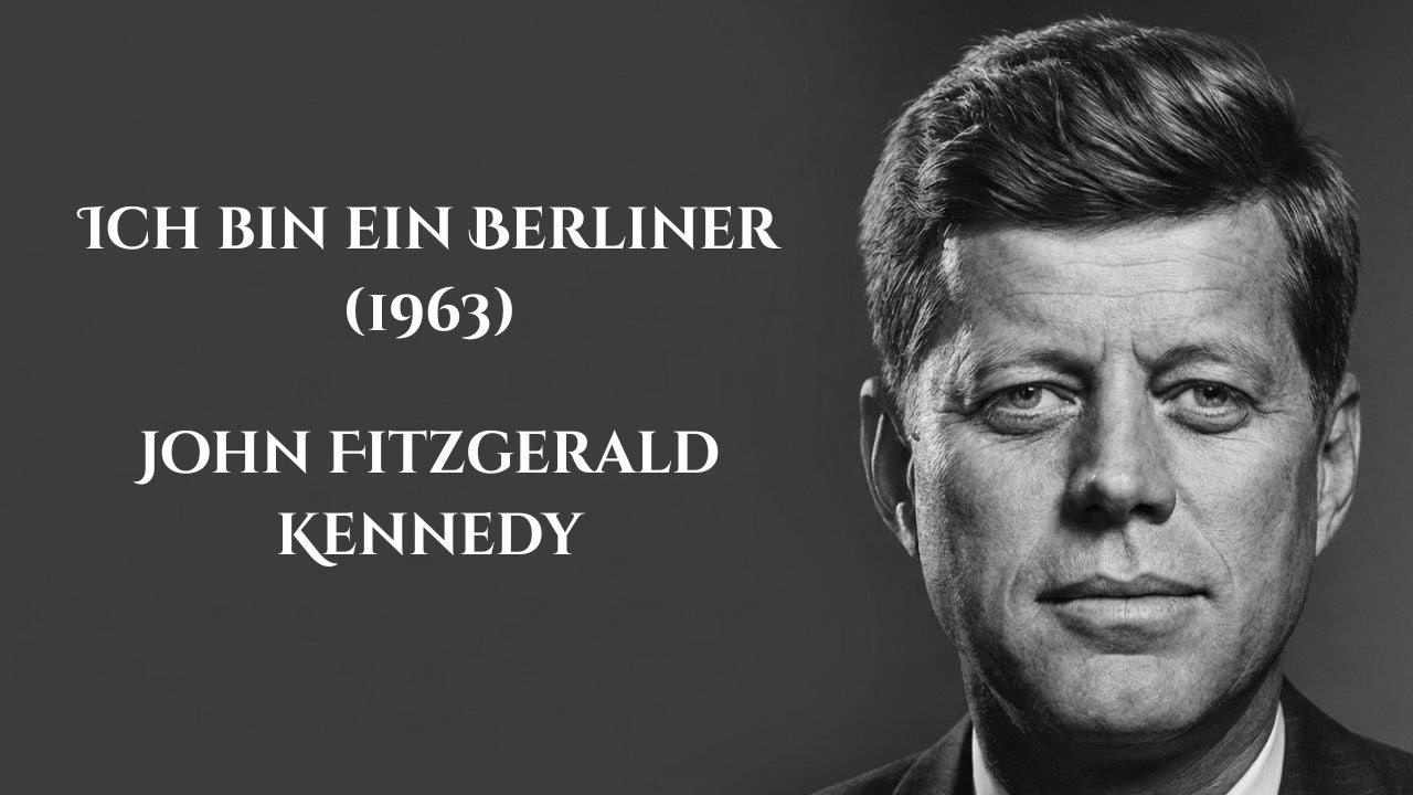 John F. Kennedy - Ich bin ein Berliner (1963) | Solidarity with West ...