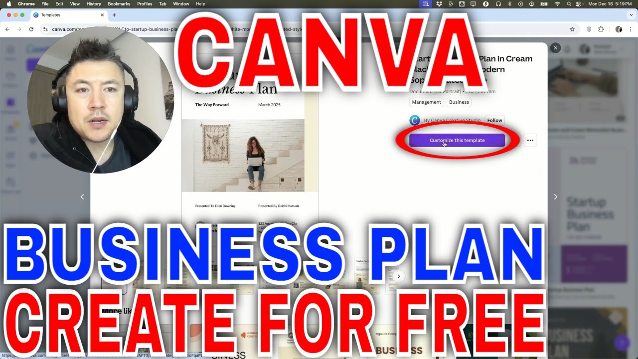 How To Create A Business Plan In Canva (Free) 🔴 - YouTube