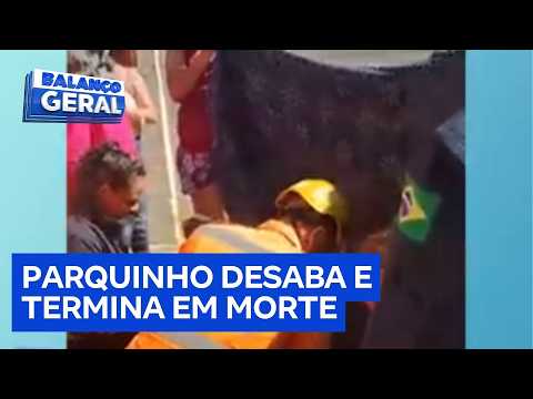 Queda de parquinho mata menina de 10 anos e deixa rastro de feridos