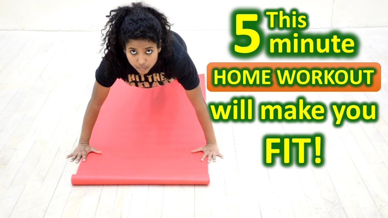 5 Minute Home Workout #8 - YouTube