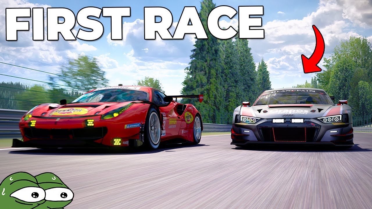 Noob Tries Racing in Assetto Corsa Competizione... - YouTube