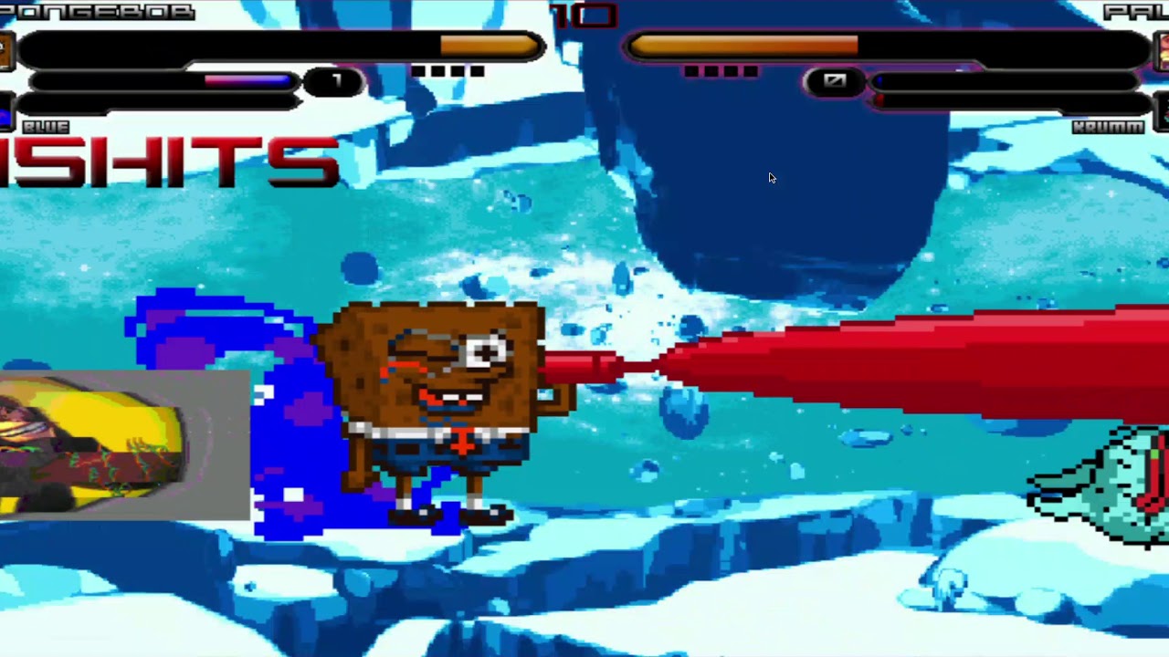 MUGEN: SpongeBob/Blue Puppy VS. Krumm/Paul - YouTube