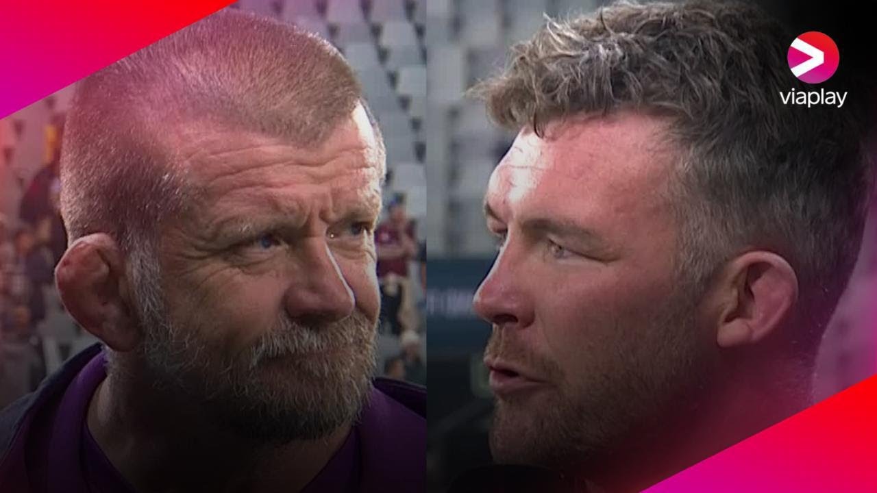 Graham Rowntree and Peter O'Mahony give pitchside interview after URC ...