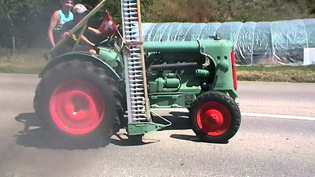 tracteur hurlimann 1956 - YouTube