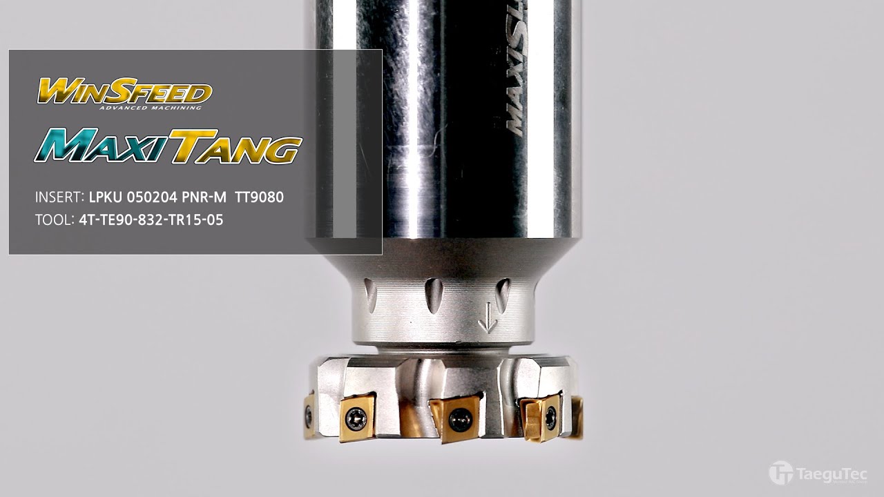 Economical & high productivity insert exchangeable head: MAXI-TANG(4T ...