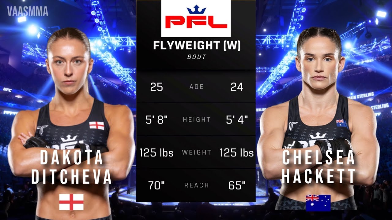 DAKOTA DITCHEVA VS CHELSEA HACKETT FULL FIGHT PFL 4 - YouTube