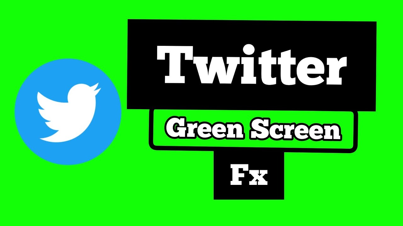 Twitter Green Screen | Green Apple Fx - YouTube