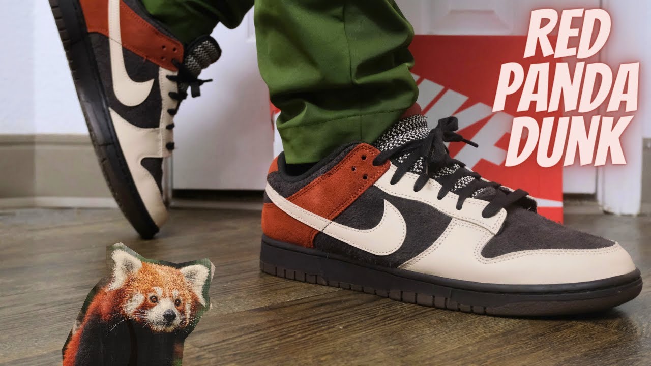 Nike Dunk Low Red Panda On Feet Review - YouTube