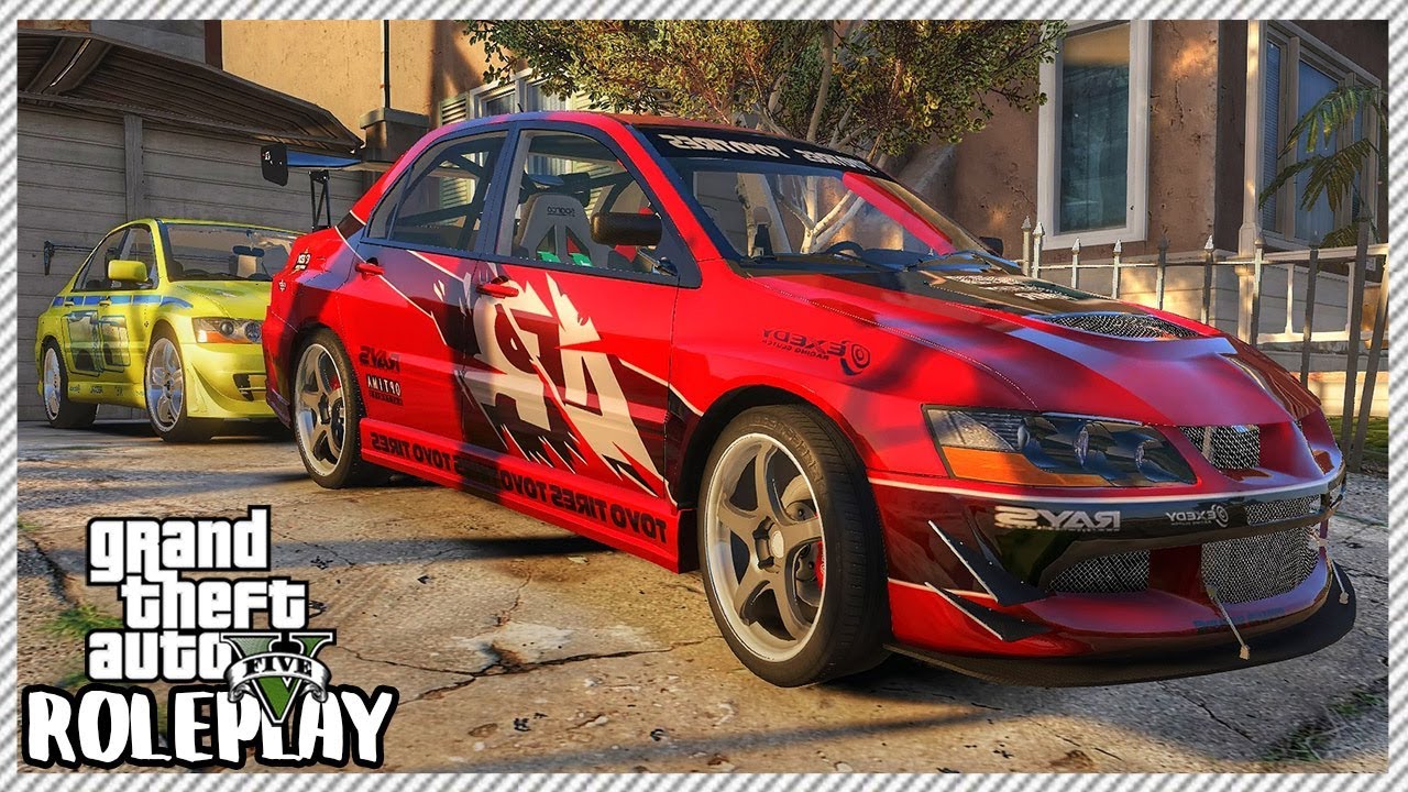 GTA 5 Roleplay - Fast & Furious 'MITSUBISHI LANCER' Movie Cars ...