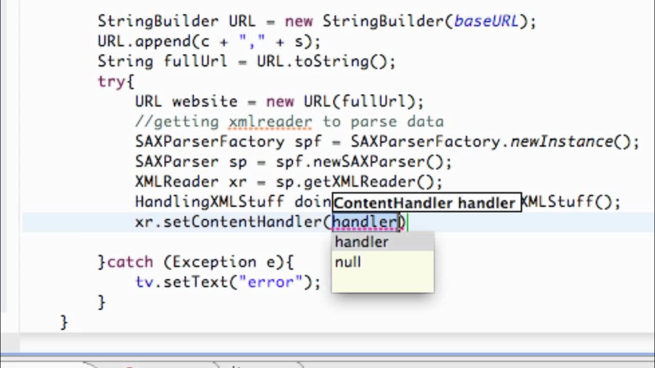 Android Application Development Tutorial - 157 - SAXParserFactory and XMLReader - YouTube
