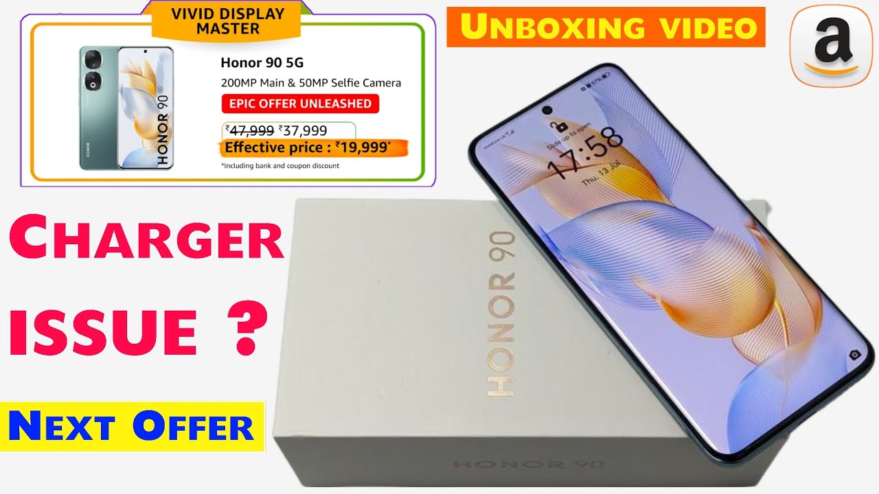 Honor 90 5g @₹19,999 - Unboxing video 🔥 Charger issue ? || Honor 90 5g ...