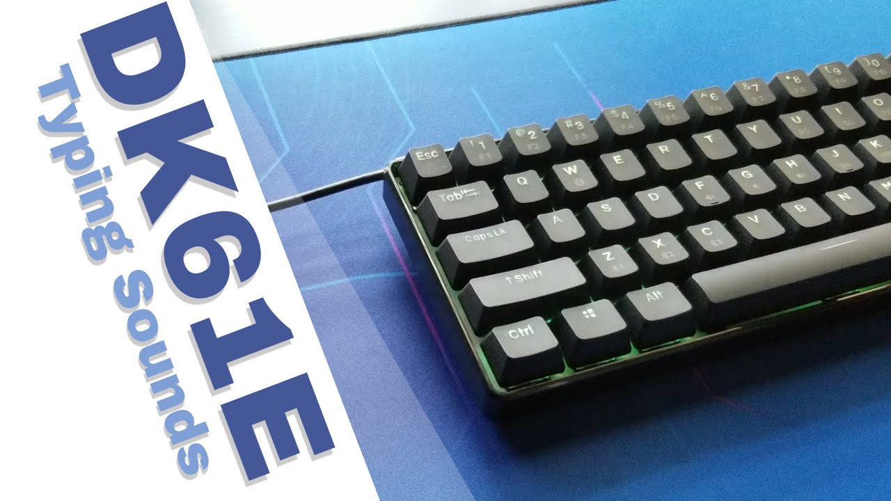 Dierya DK61 RGB Mechanical Gaming Keyboard Gateron Optical Brown Typing ...