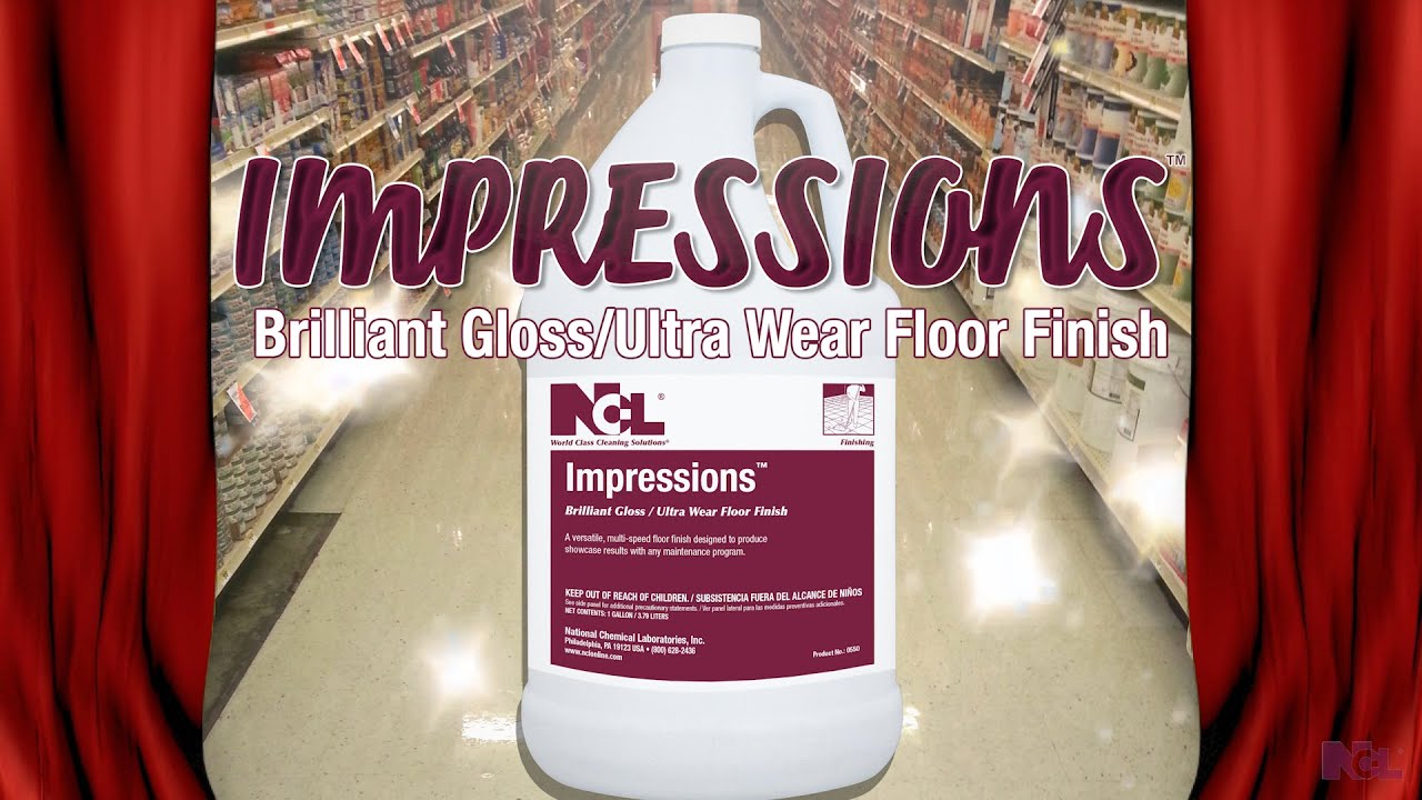 IMPRESSIONS™ Brilliant Gloss / Ultra Wear Floor Finish - YouTube