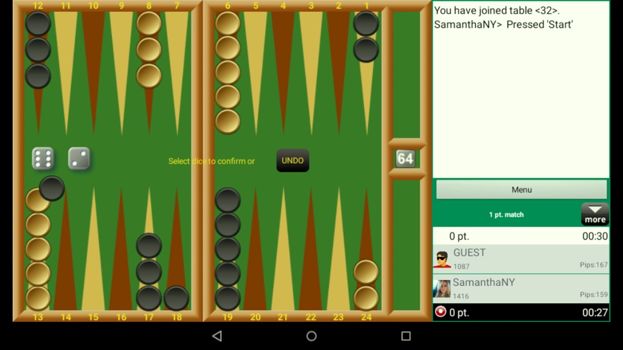 Backgammon para android - YouTube