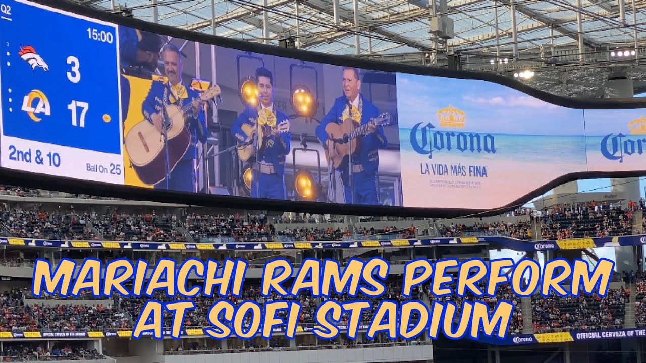 Mariachi Rams Perform on Christmas at SoFi Stadium for the Rams vs ...