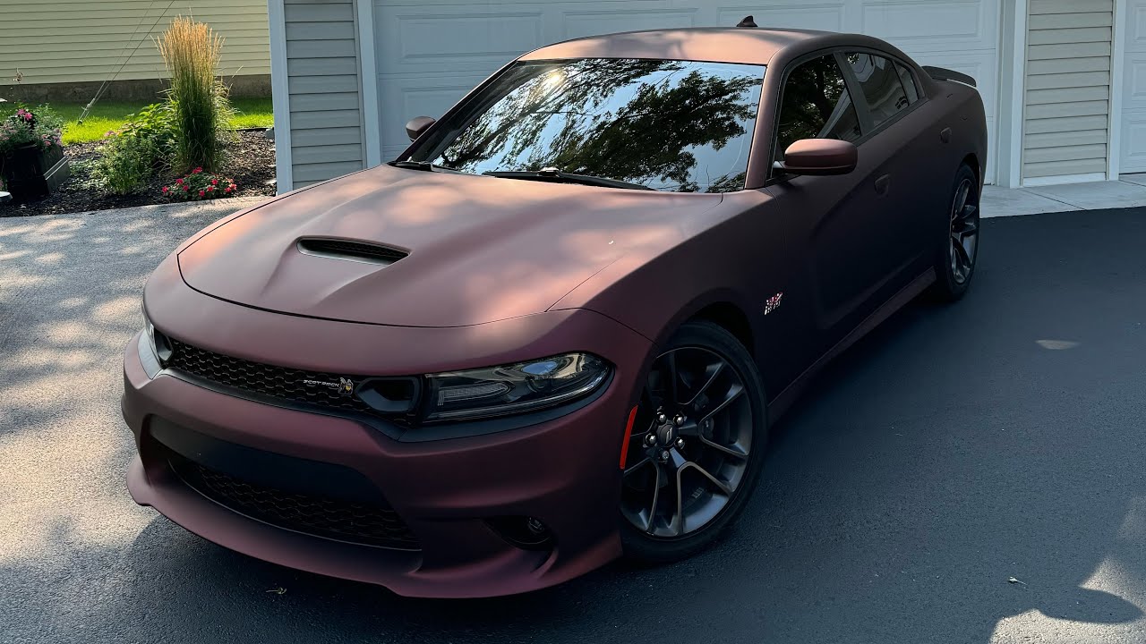 SCATPACK Charger Looks INSANE in RED VELVET WRAP! 🔥🥵 - YouTube