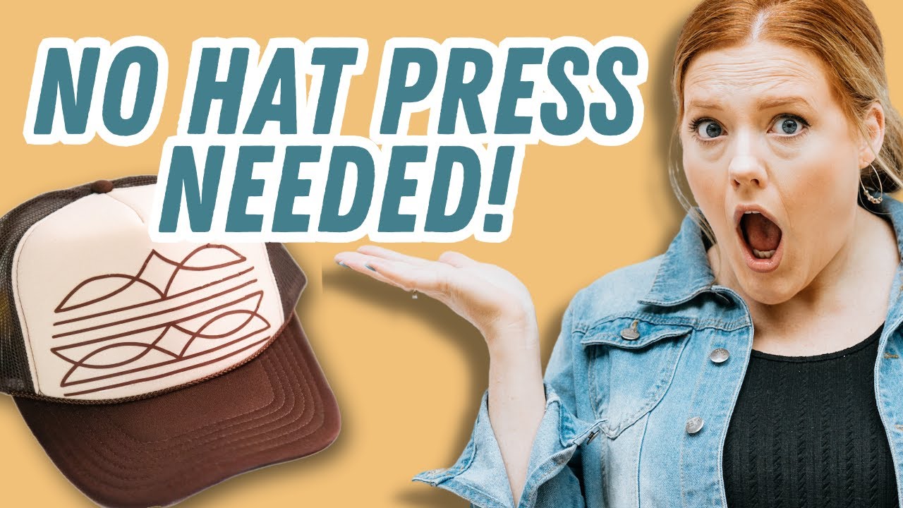 DON’T BUY A HAT PRESS, DO THIS INSTEAD 🧢| Custom HTV Hat with Cricut ...