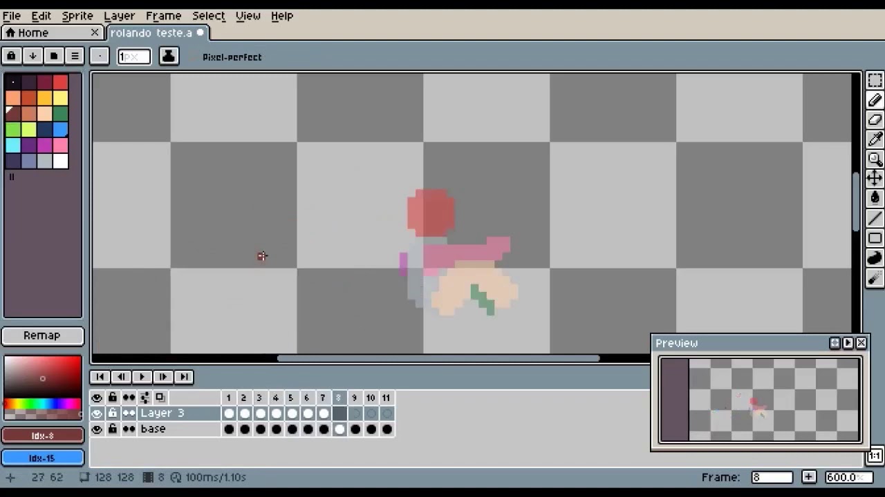 Rolling animation_pixel art_Pt.2 - Timelapse - YouTube