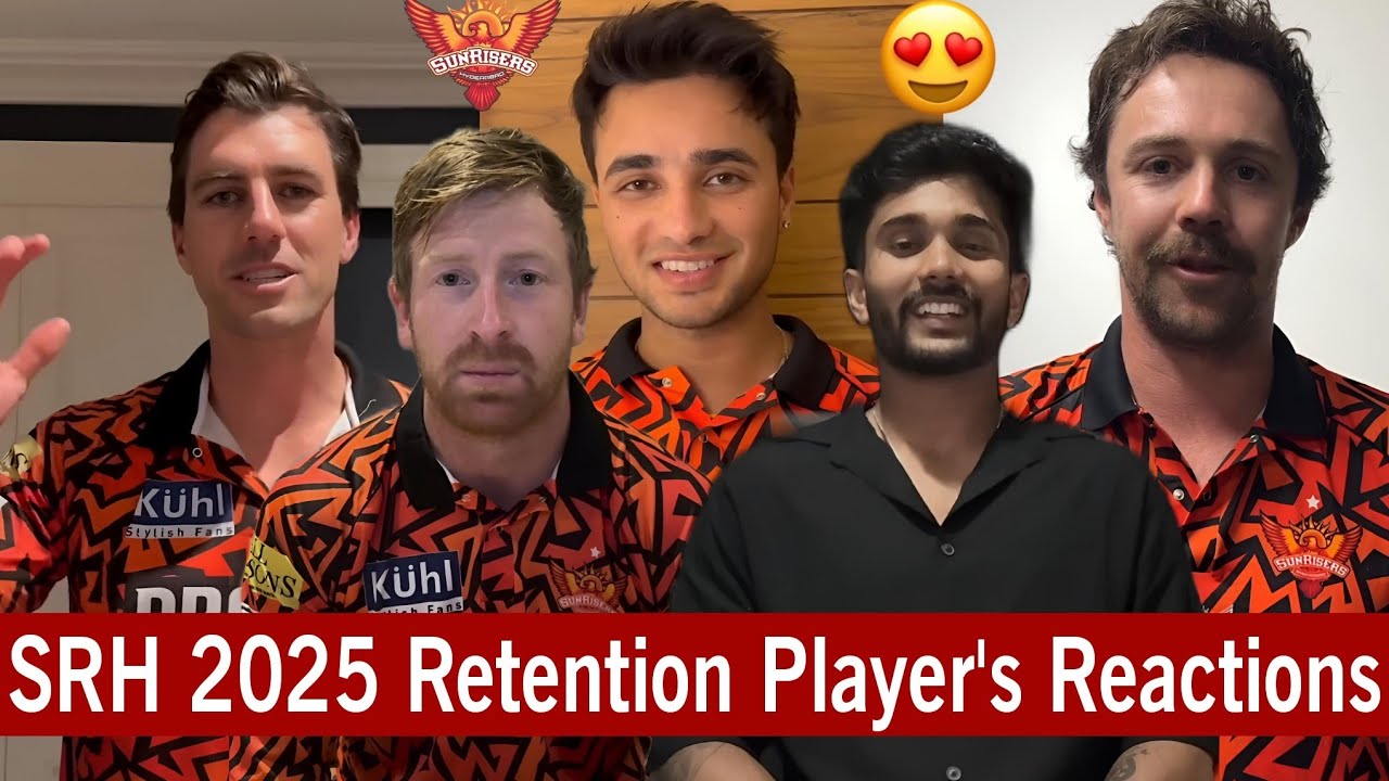 "SRH 2025 Retention: Player Reactions | #ipl2025 Updates" | Abhi Family ...