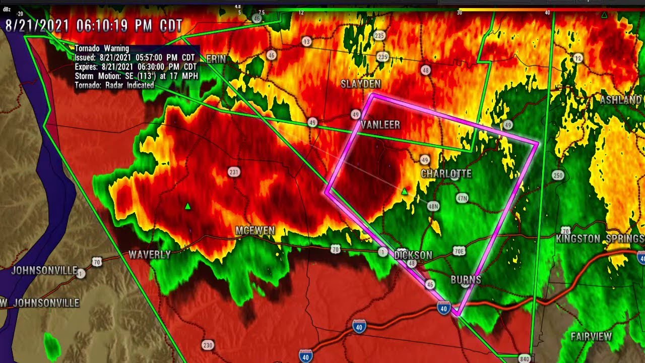Radar Severe Thunderstorms / Tornado Warnings and Hurricane Henri 8/21 ...