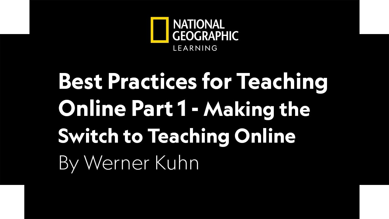 Best Practices for Teaching Online Part 1: Making the Switch to ...