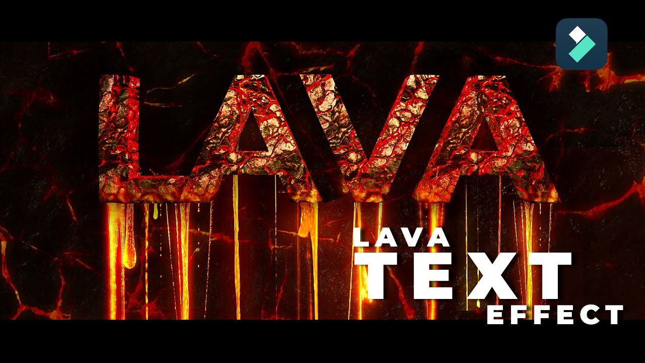 Lava Text Effect - YouTube
